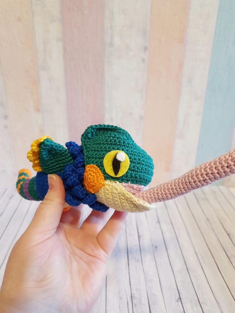 Monster Hunter Amigurumi Dragon Pukei Pukei Crochet Plush Handmade Doll ...