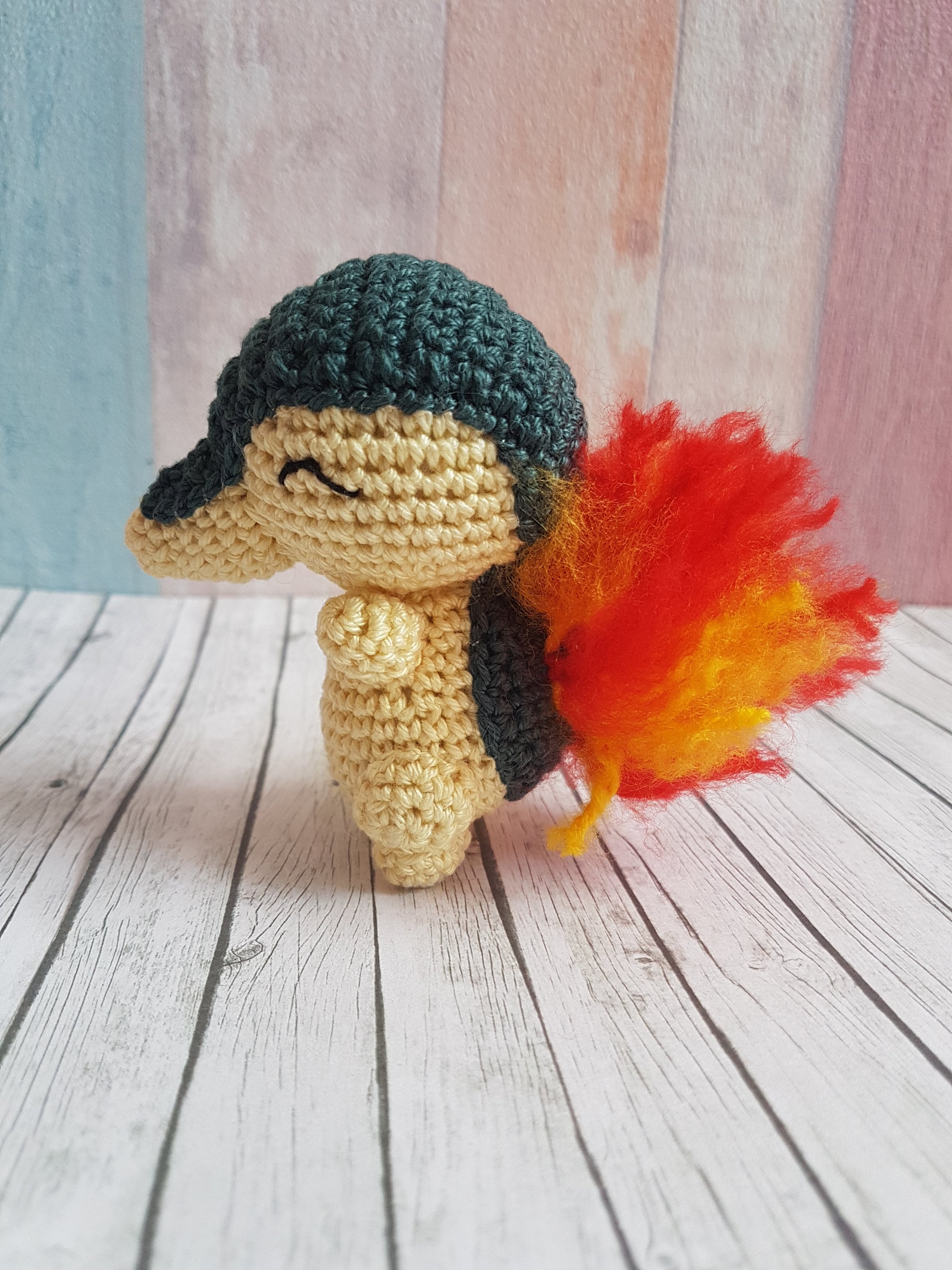 Pokemon Amigurumi Feurigel Cyndaquil crochet doll häkeln Deko | Etsy