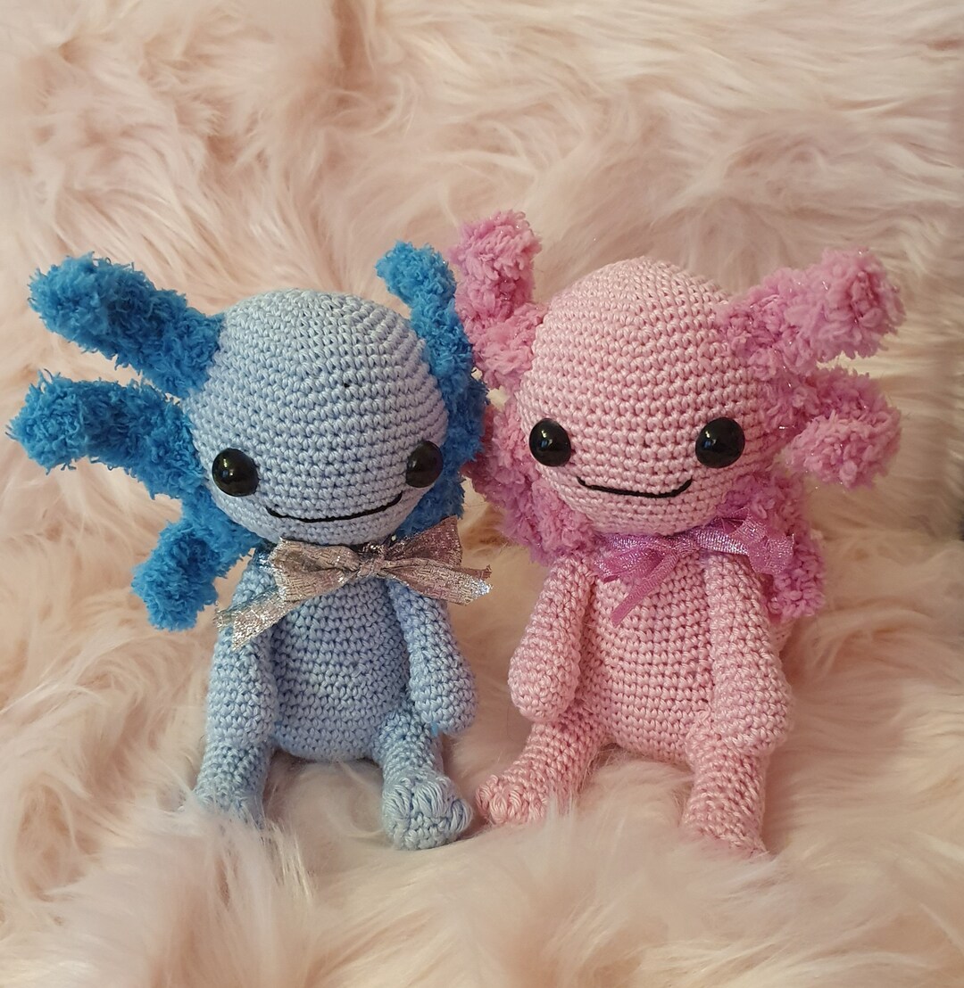 Amigurumi Axolotl Crochet Stuffed Toy Pastel Home Decor Ideas Unique ...