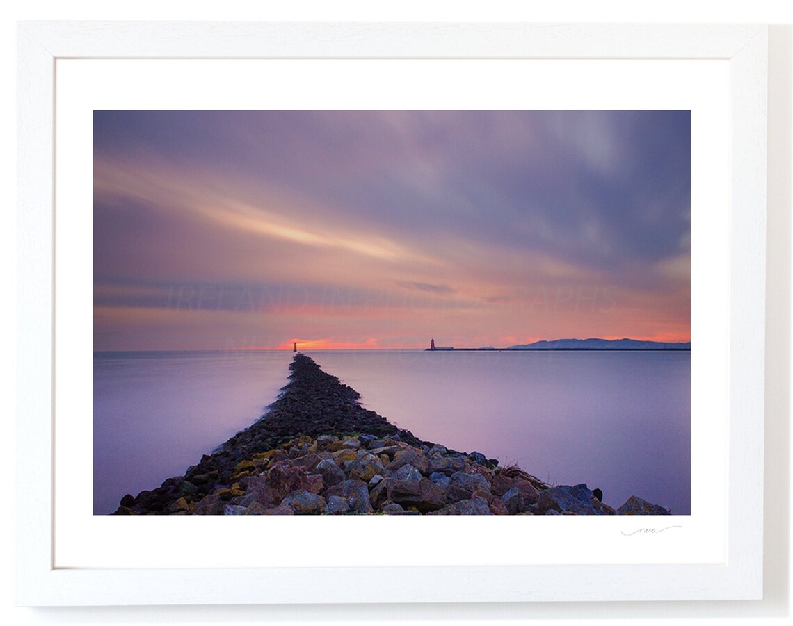 North Bull Wall Lighthouse Dublin Print. Clontarf Dublin Photograph ...