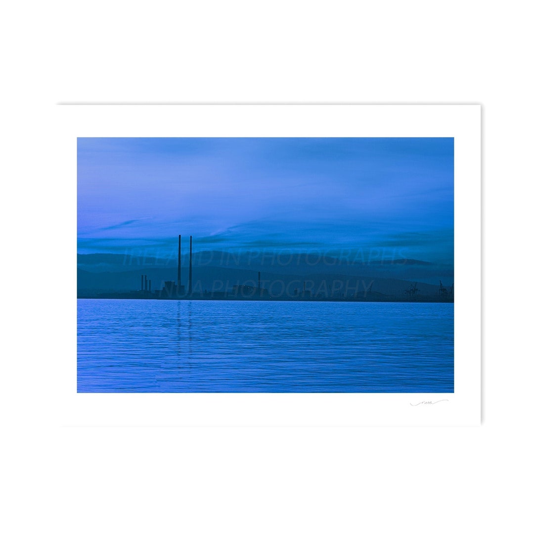 The Pigeon House Chimneys Dublin. Poolbeg Chimneys Print, Dublin Fan ...