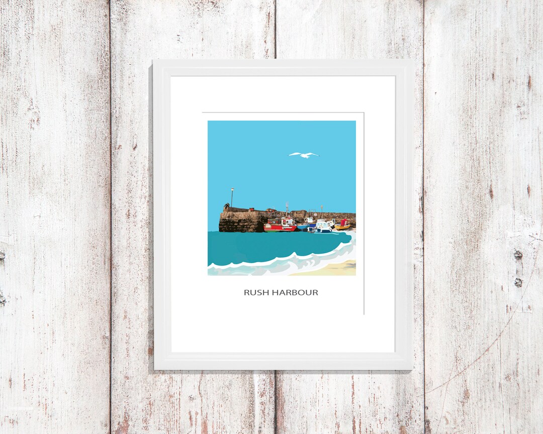 Rush Harbour Co Dublin Ireland Limited Edition Print for Your Wall Size ...