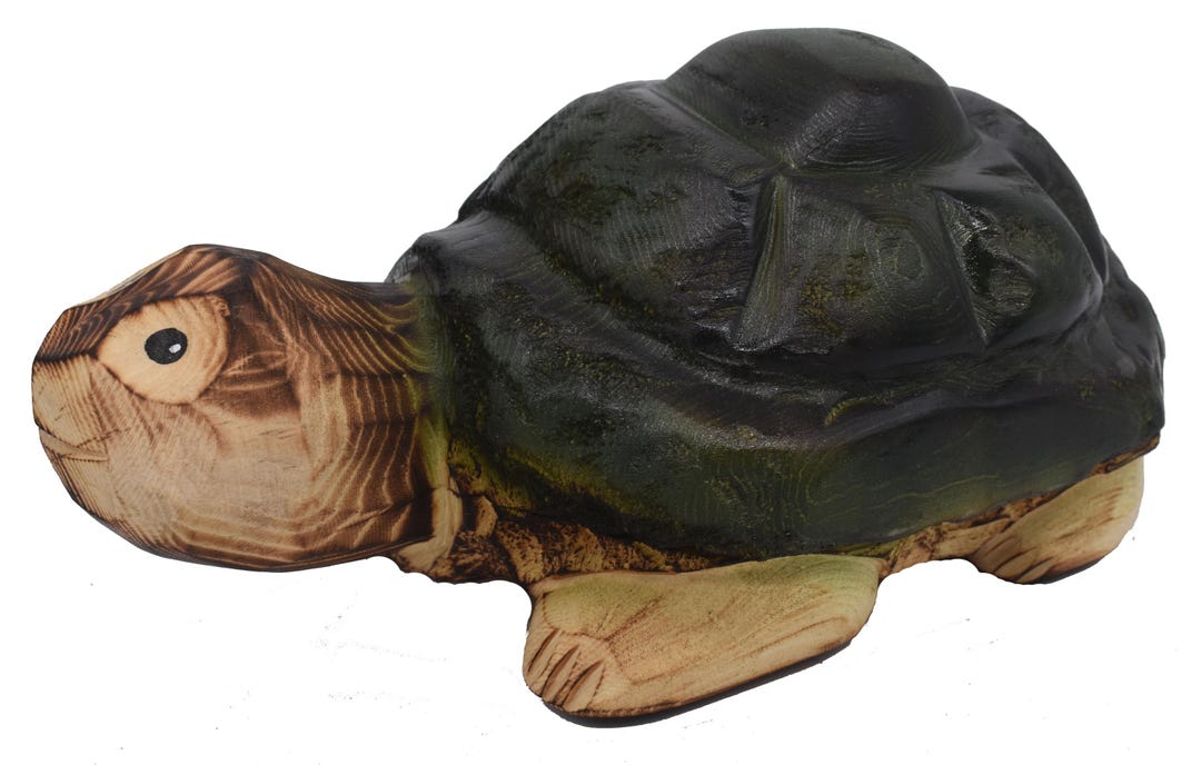 10 Inch Wood Chainsaw Carved Turtle - Etsy