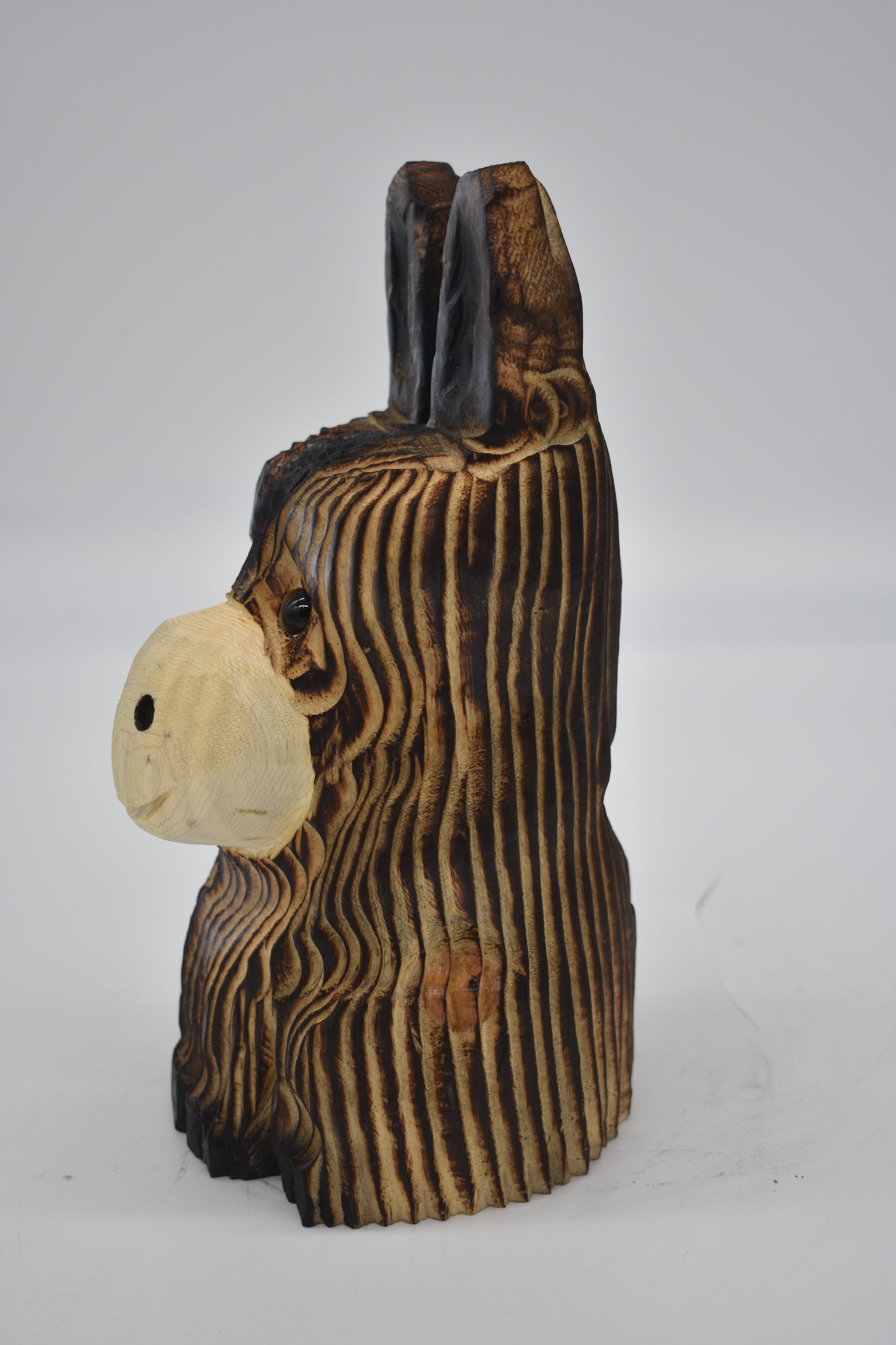 10'' Donkey Wood Chainsaw Carving - Etsy