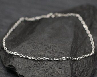 Silver Chain Bracelet Silver Plated or Sterling Silver Bracelet, Dainty ...