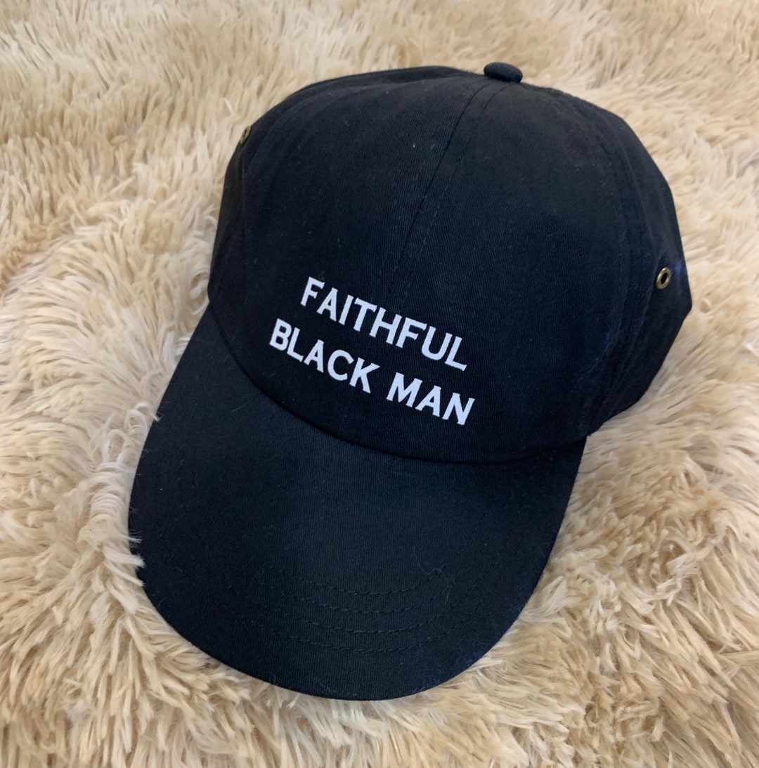 Faithful Black Man Dad Hat/ Cap - Etsy