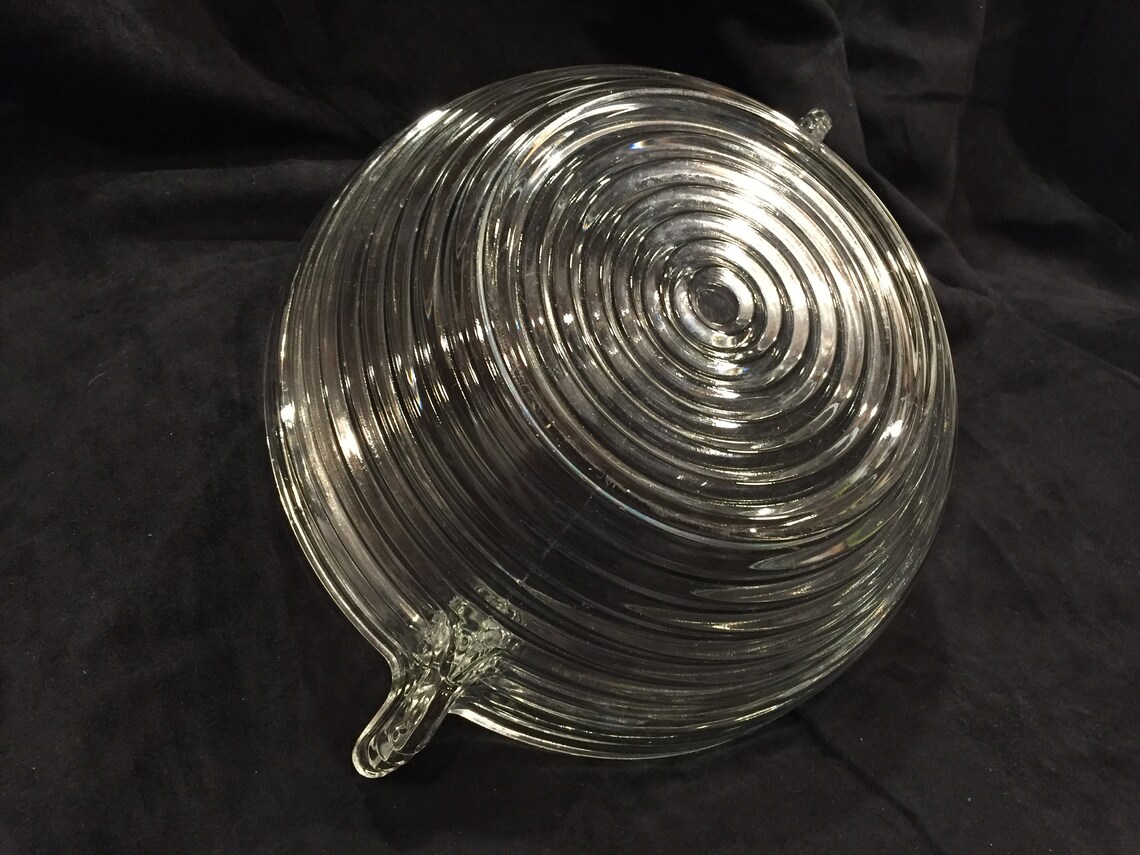 Vintage Anchor Hocking 1938-1943 Manhattan Pattern Clear Glass Fruit ...