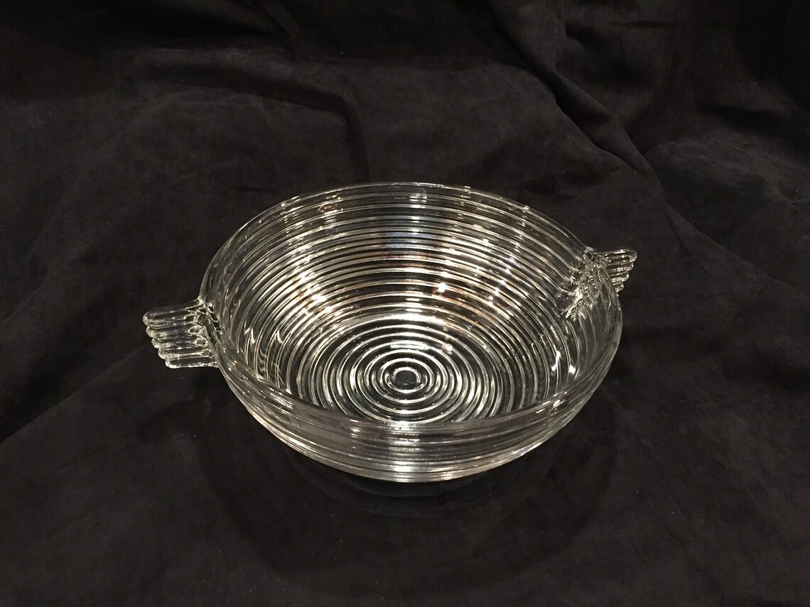 Vintage Anchor Hocking 1938-1943 Manhattan Pattern Clear Glass Fruit ...