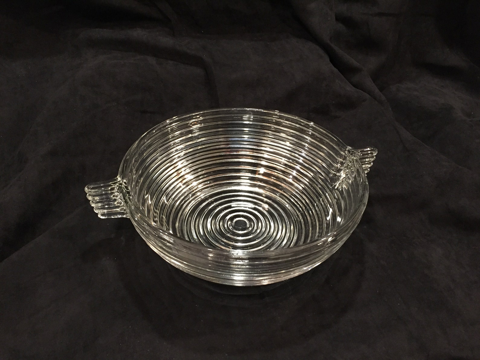 Vintage Anchor Hocking 1938-1943 Manhattan Pattern Clear Glass Fruit ...