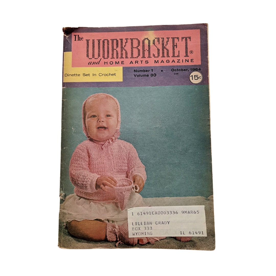 Workbasket Magazine・october 1964・vintage Crochet Patterns - Etsy