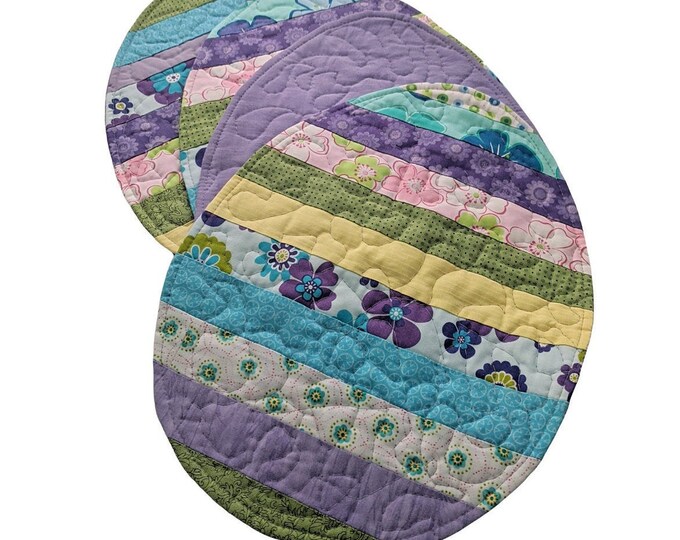 Easter Egg Placemats・spring Table Decor・set of 4 - Etsy