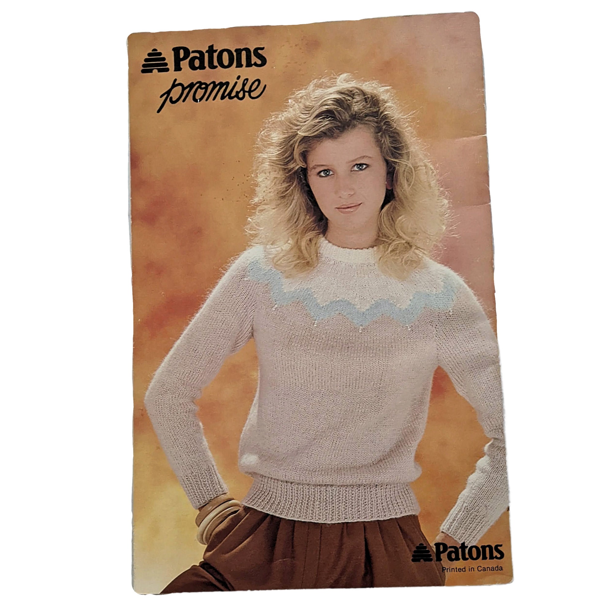 Vintage Knit Sweater Patterns1983 Patons Promise - Etsy