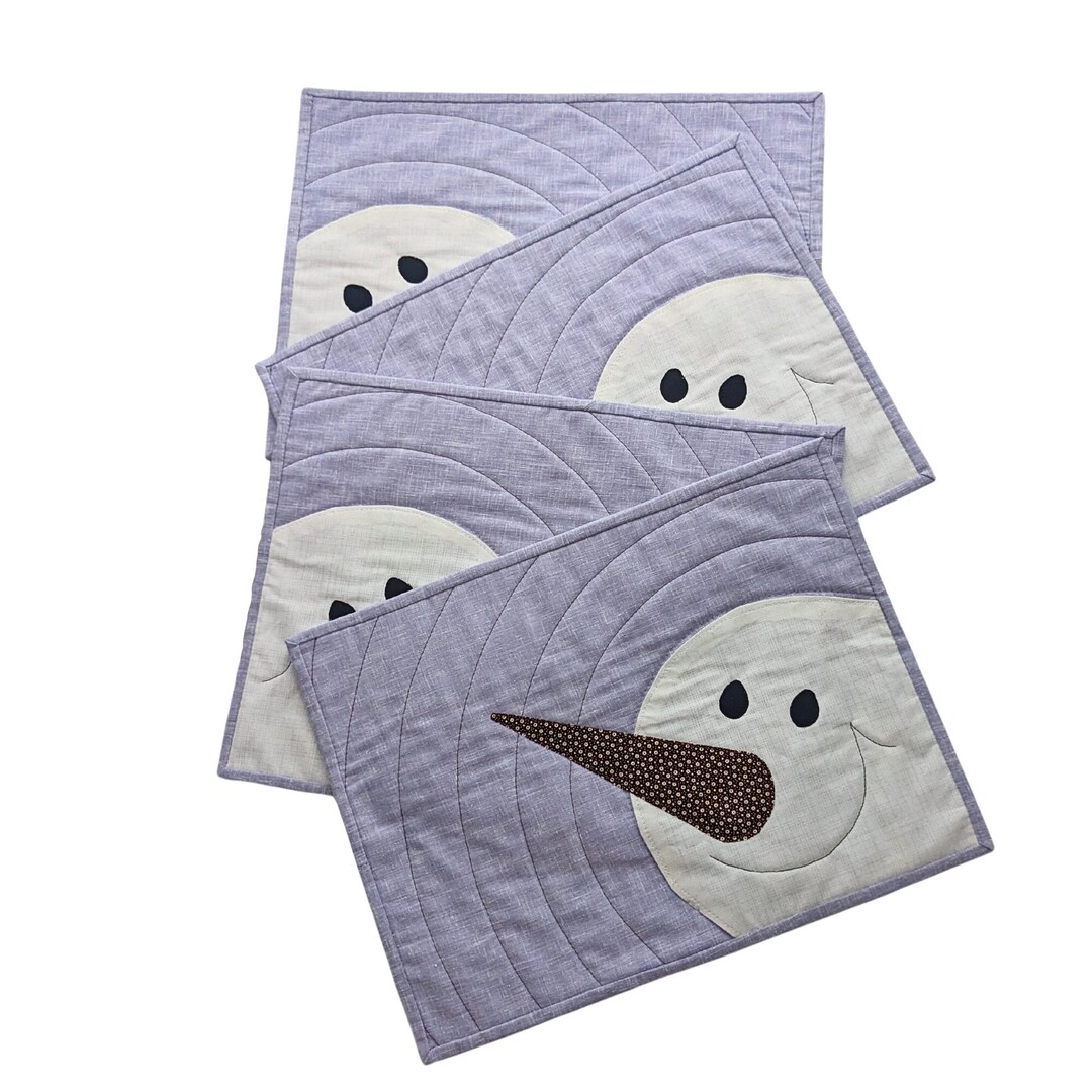 Snowman Placemat・holiday Decor - Etsy