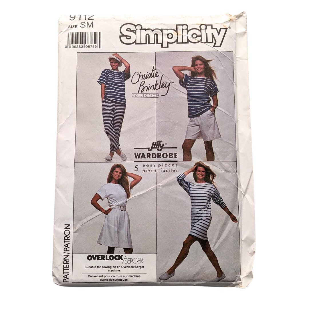 SIMPLICITY Pattern 9112・vintage 1980s Sewing・misses Small・uncut - Etsy