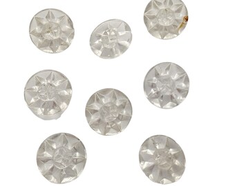 Clear Glass Buttons - Etsy