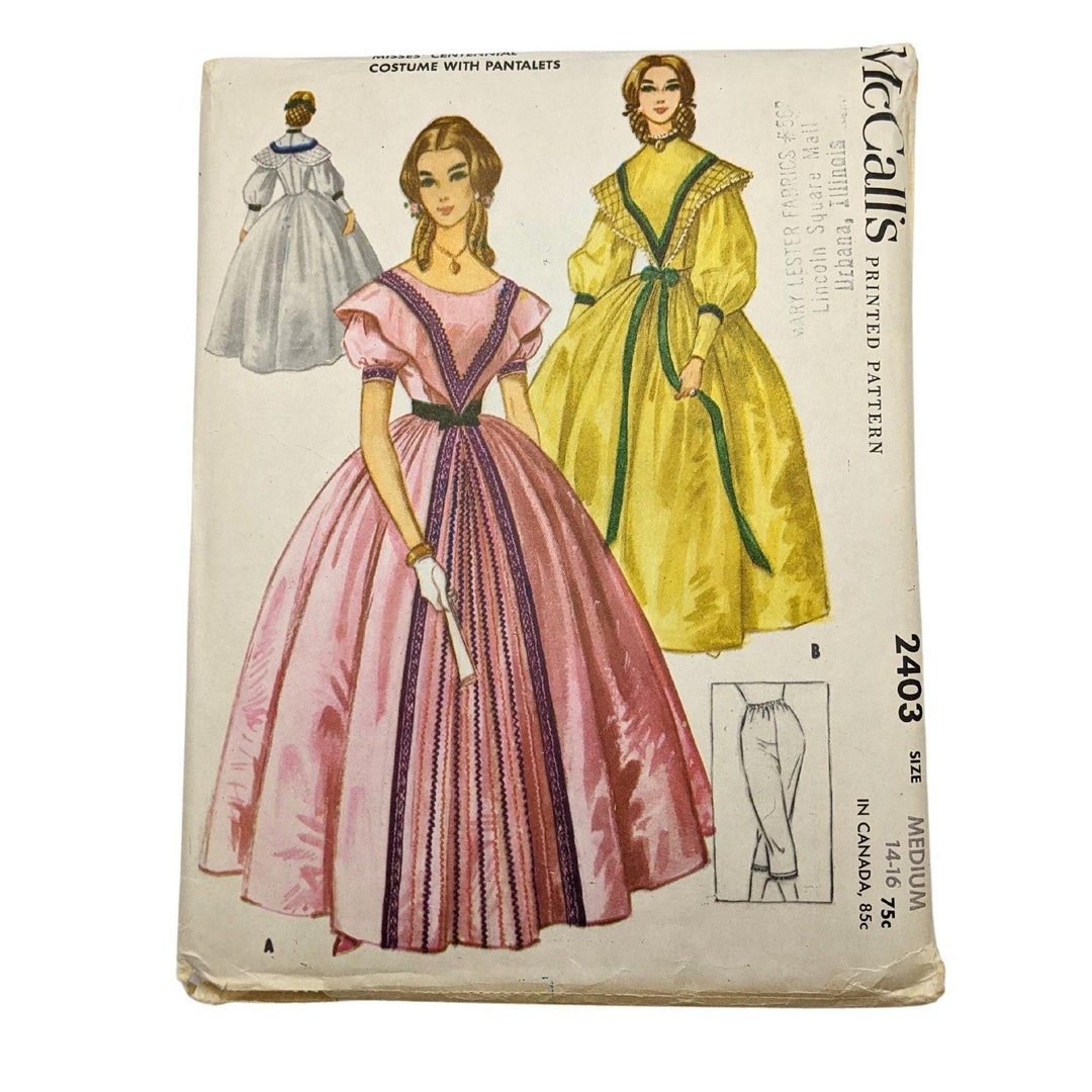 Mccall's Costume Pattern 2403・vintage 1960s Sewing・size Medium 14-16 ...