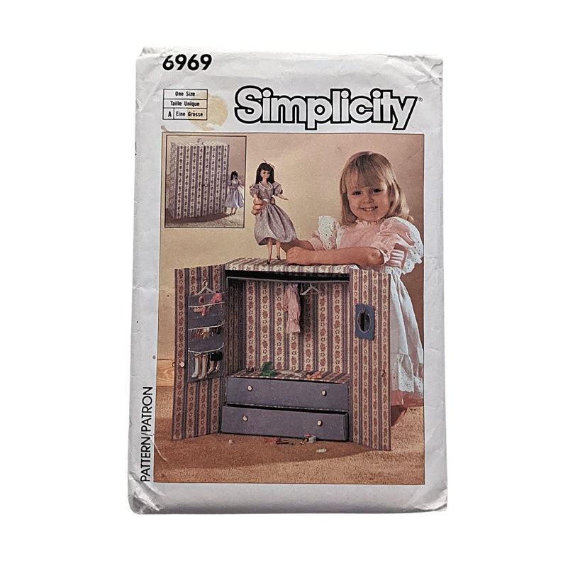 Simplicity 6969vintage Craft Patterndoll Wardrobeuncut - Etsy