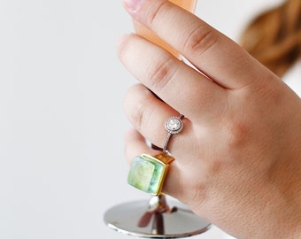 Glass Bottle Ring - Etsy