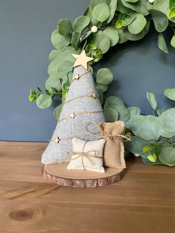 Multi Star Tweed Christmas Tree Christmas Tree Ornament - Etsy UK