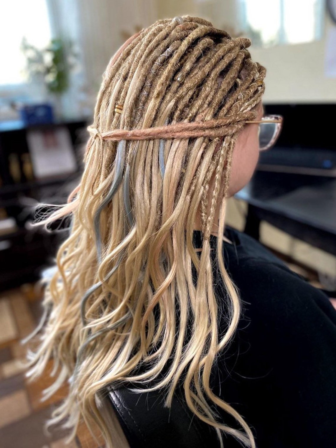 Synthetic Dreads Coconat Water Set Natural Blonde Crocheted - Etsy