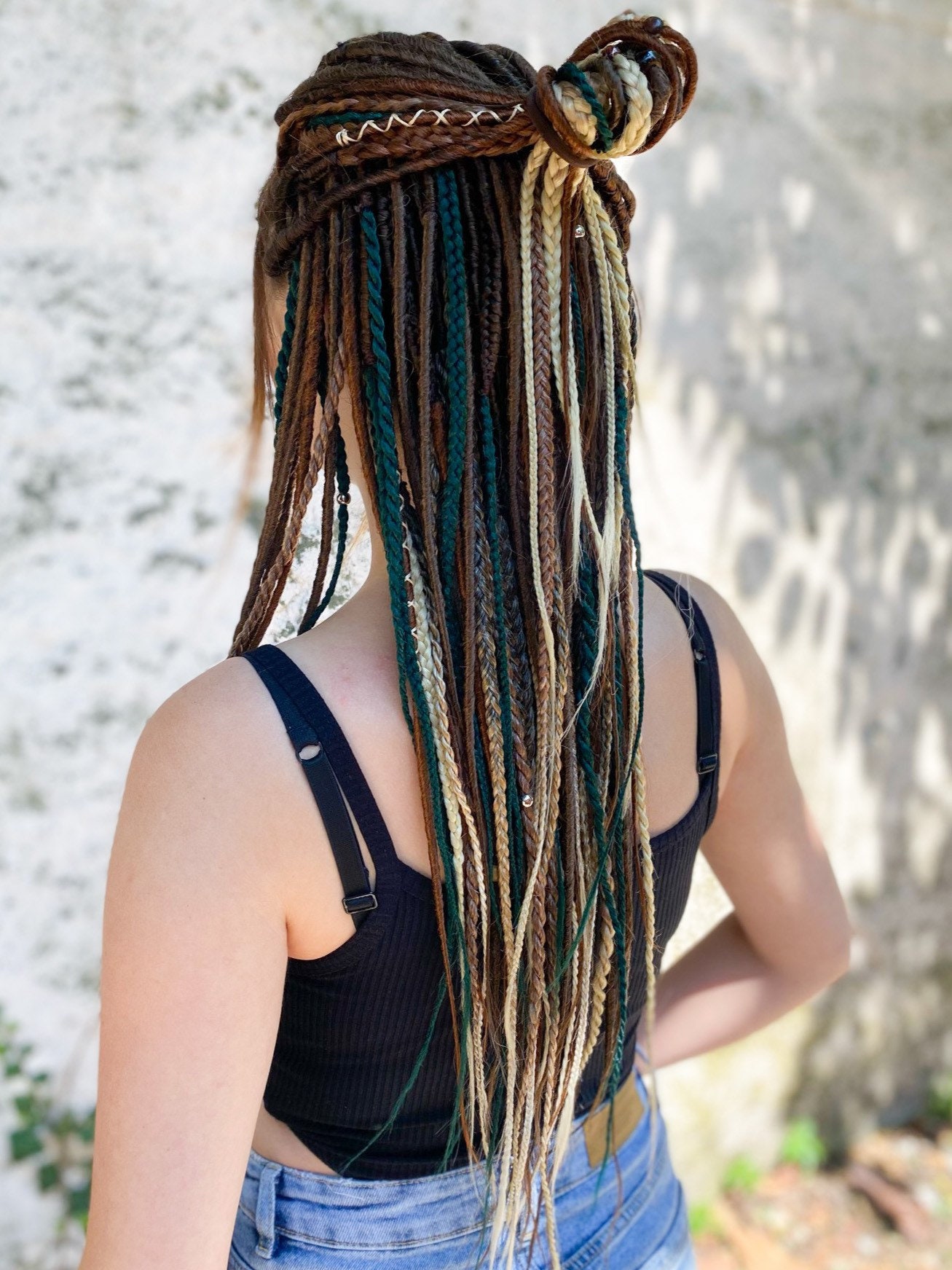Synthetic Dreads Autumn Sun Set natural Looking Dreadlocks - Etsy