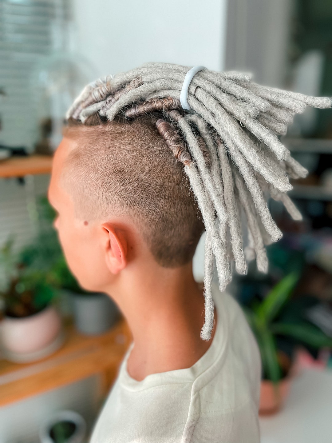 Synthetic Dreads, Men Hairstyle,viking Ash Blonde Set,crochet Synthetic ...