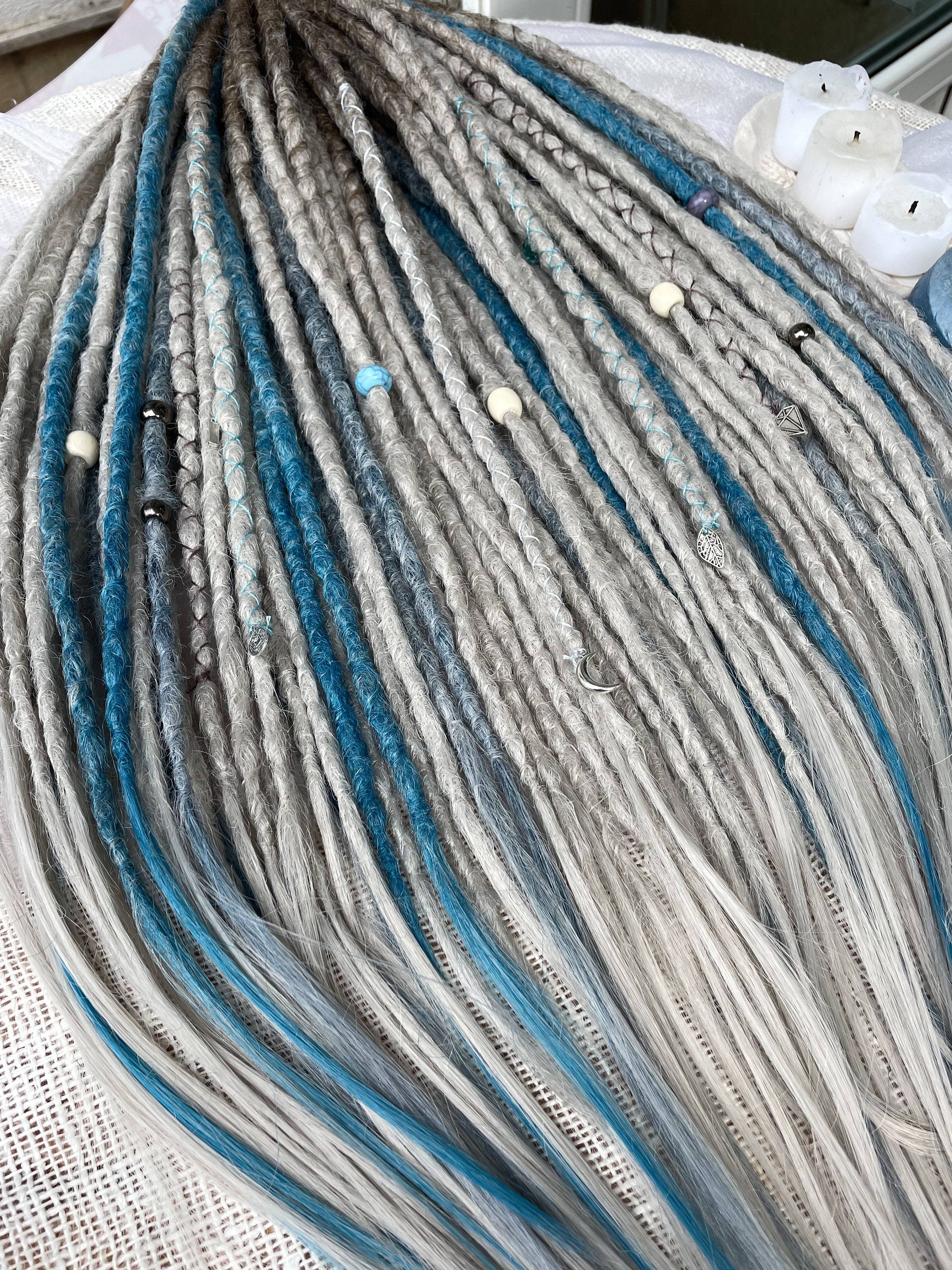 Synthetic Dreads Perfect Ash Blond Set Crocheted Dreadlocks - Etsy