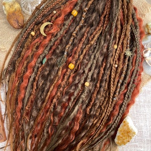 Synthetic Dreadlocks, Sun and Moon Set, Dready Waves, Light Brown ...