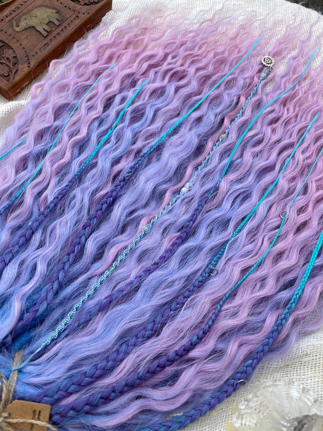 Ready to Ship Synthetic Dreads, Dready Waves Lilac, Violet, Pink ...