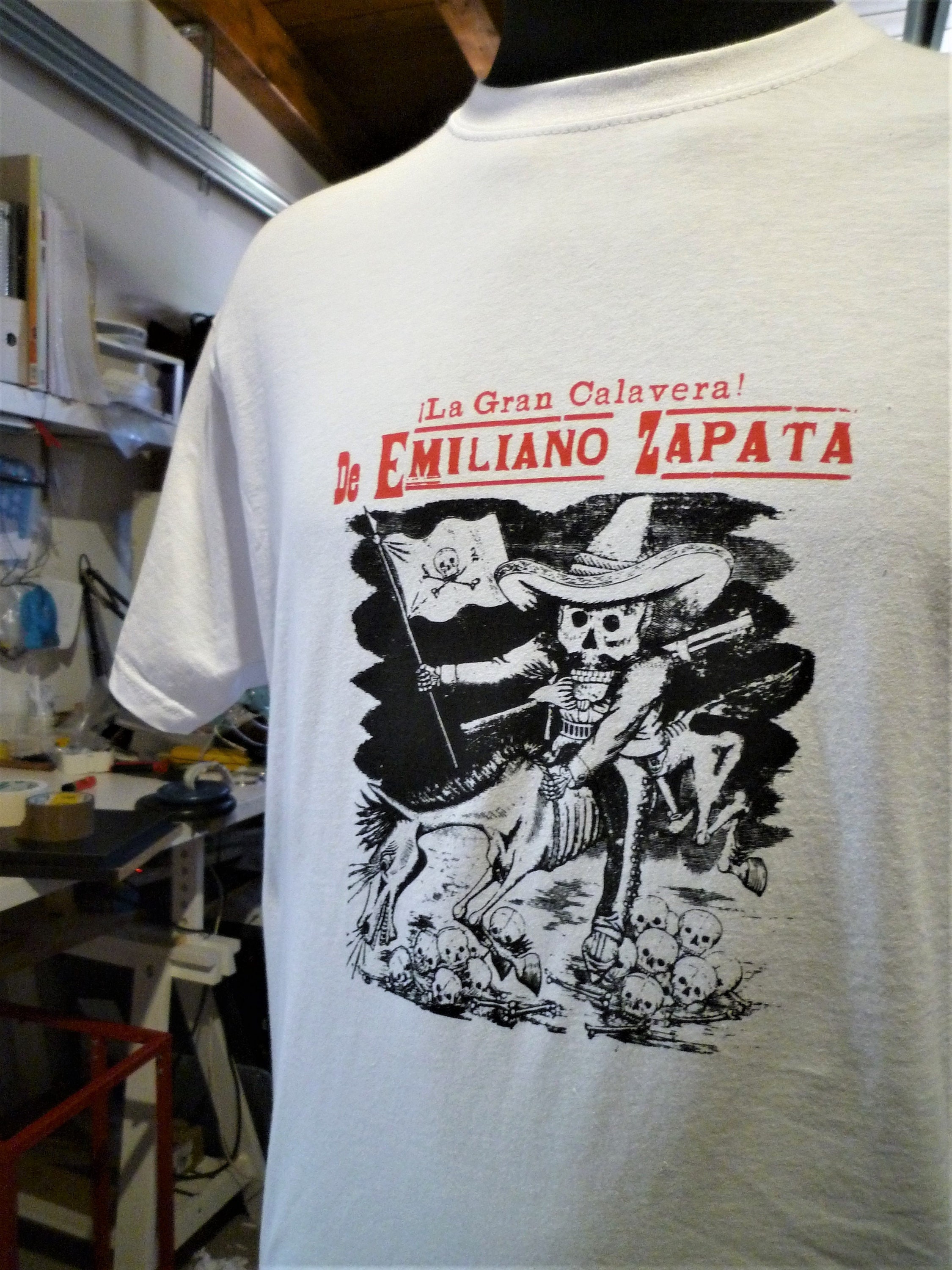 ZAPATA CALAVERA-Posada skull t shirt | Etsy