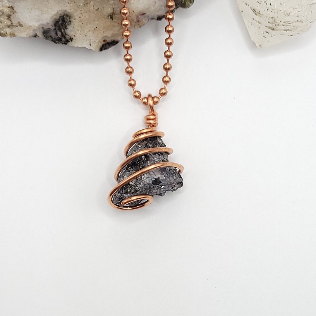Mystic Merlinite Necklace Copper Wire Wrapped Merlinite - Etsy