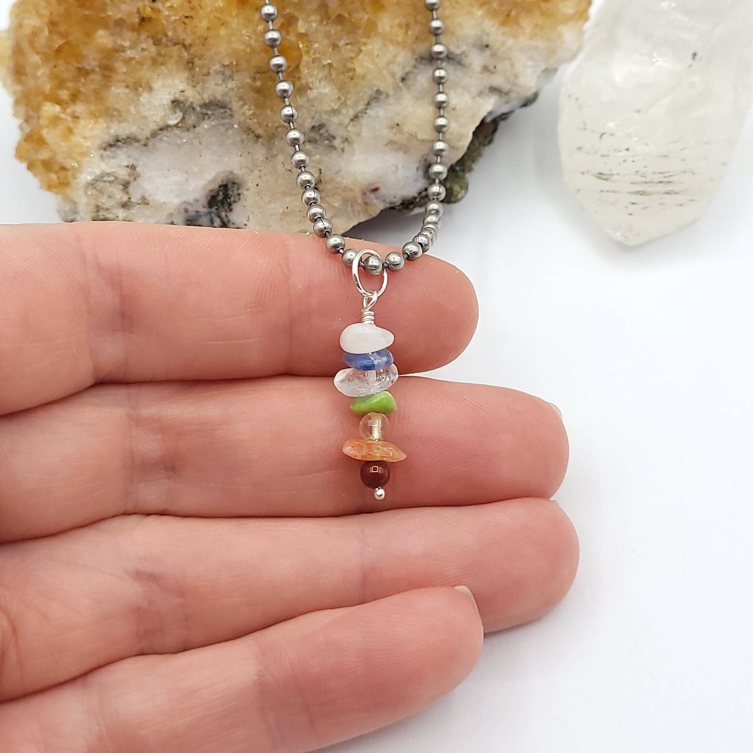 Libra Chakra Necklace Crystal Healing Libra Pendant Chakra | Etsy