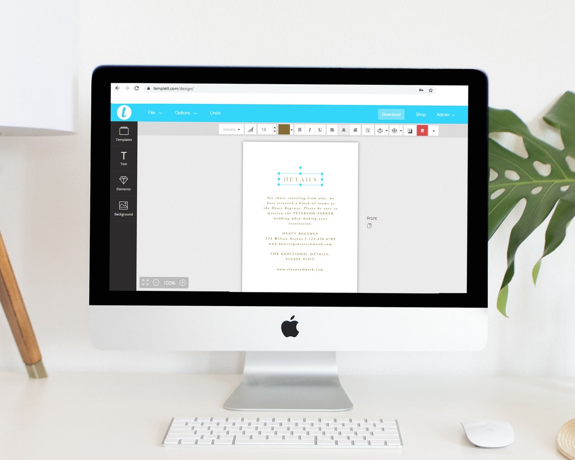 Simple Details Template 100% Editable Details Template You | Etsy