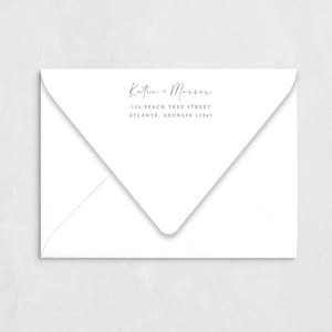 Simple Modern Envelope Template | Print Your Own Envelopes With This ...