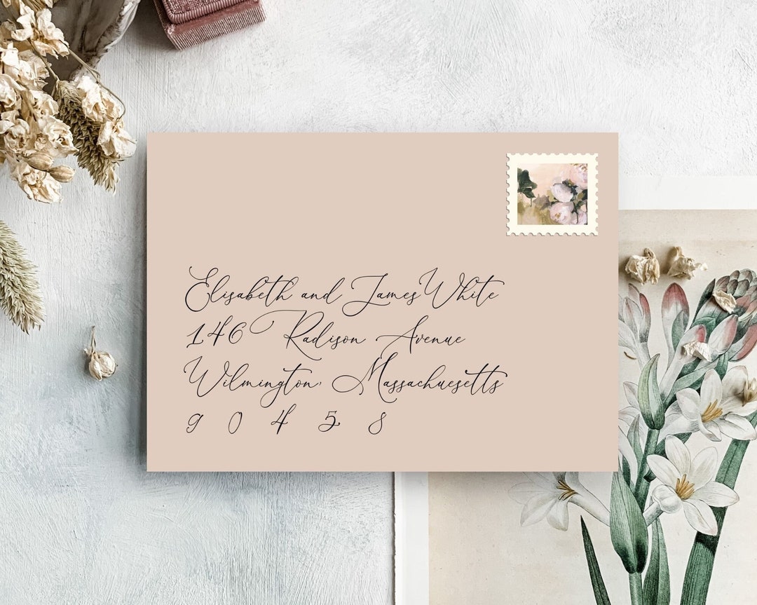 Printable Envelope Address Template | Print Your Own Calligraphy ...
