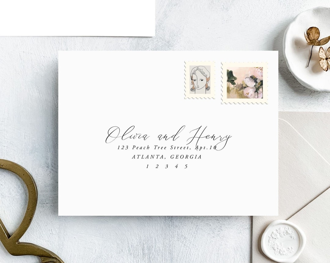 Modern Calligraphy Envelope Template Print Your Own Envelopes With This ...