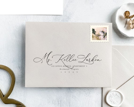 Unique Envelope Calligraphy