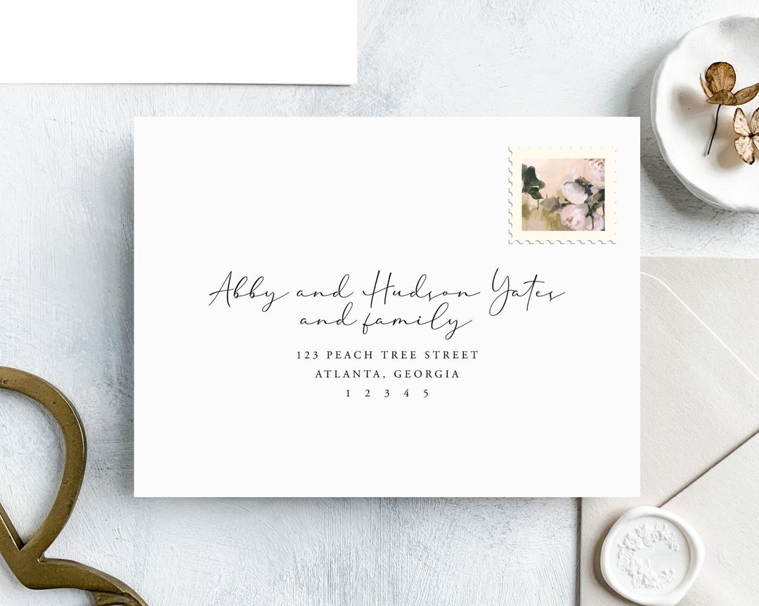 Simple Modern Envelope Template | Print Your Own Envelopes With This ...