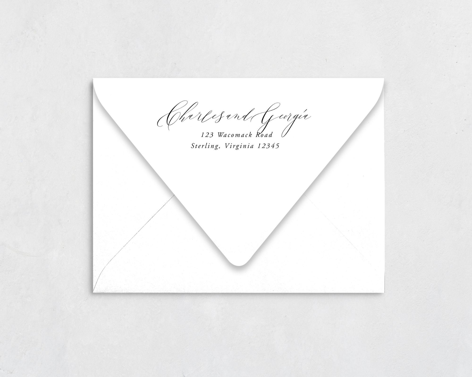 Modern Calligraphy Wedding Envelope Addressing | DIY Printable Envelope ...