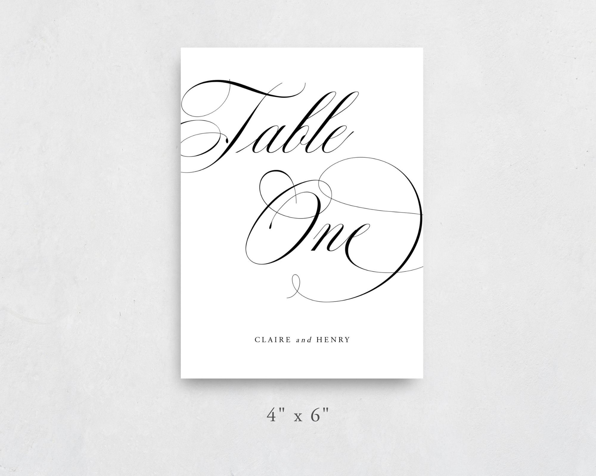 Classic Calligraphy Wedding Table Numbers A Classic Table - Etsy