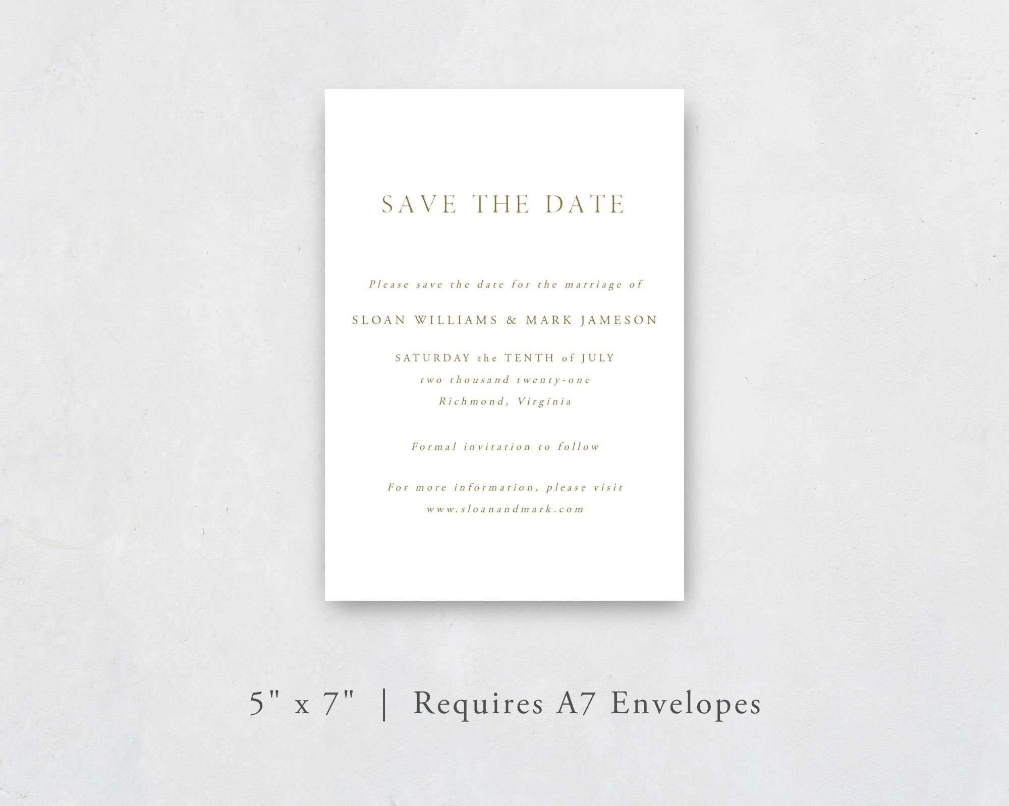 Simple Modern Save the Date Calligraphy Save the Dates That | Etsy
