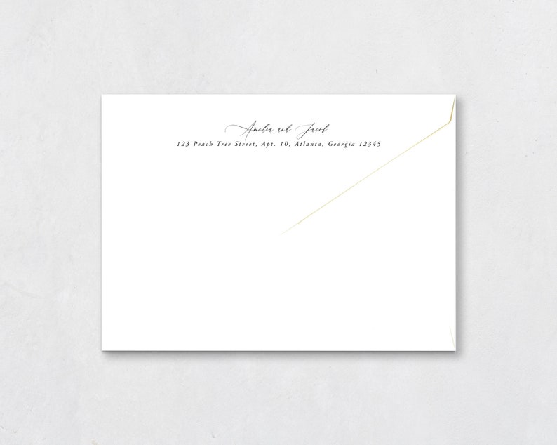 Wedding Envelope Template Give Your Invitation Envelopes the - Etsy