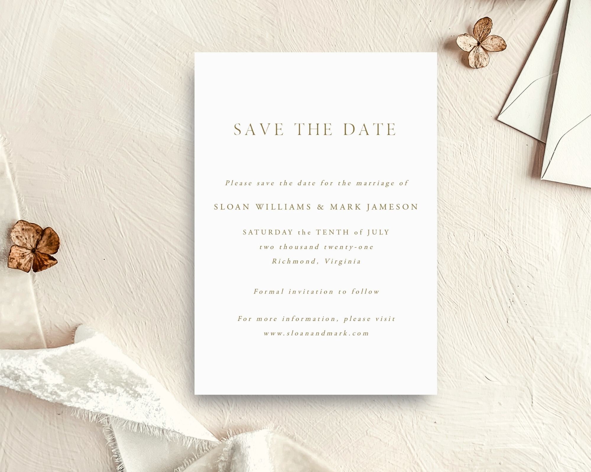 Simple Modern Save the Date Calligraphy Save the Dates That | Etsy