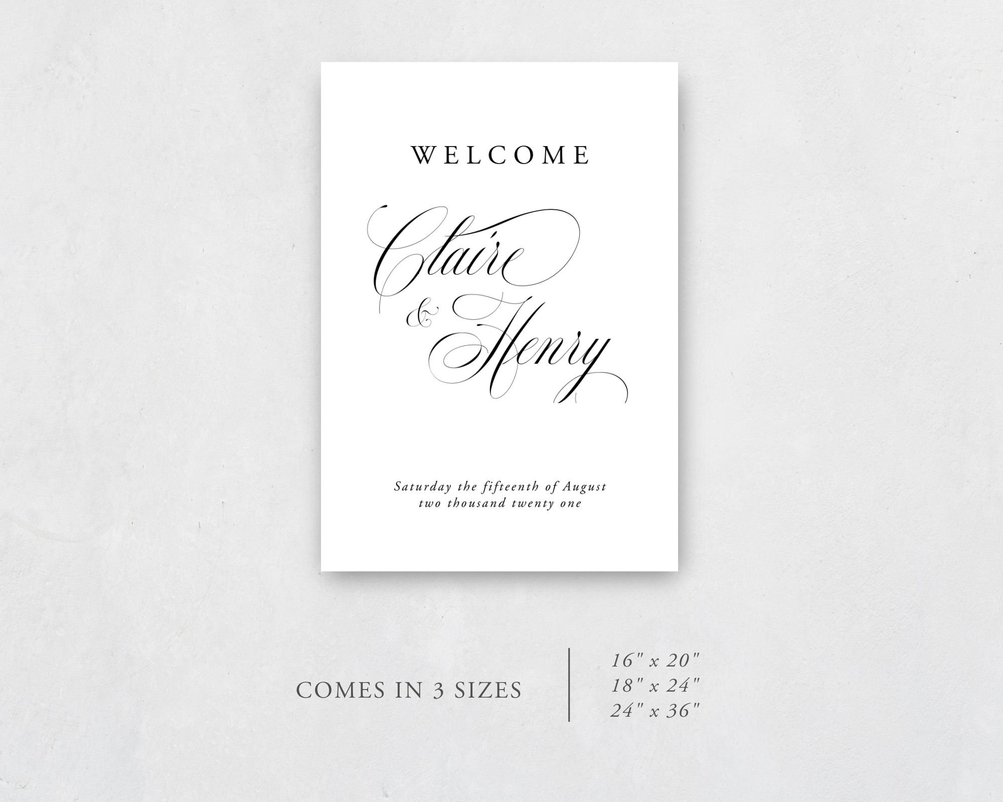 Wedding Welcome Sign | Print Your Own Wedding Signs With This 100% ...