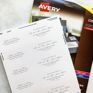 Printable Envelope Address Labels Print Your Own Envelopes in Minutes ...