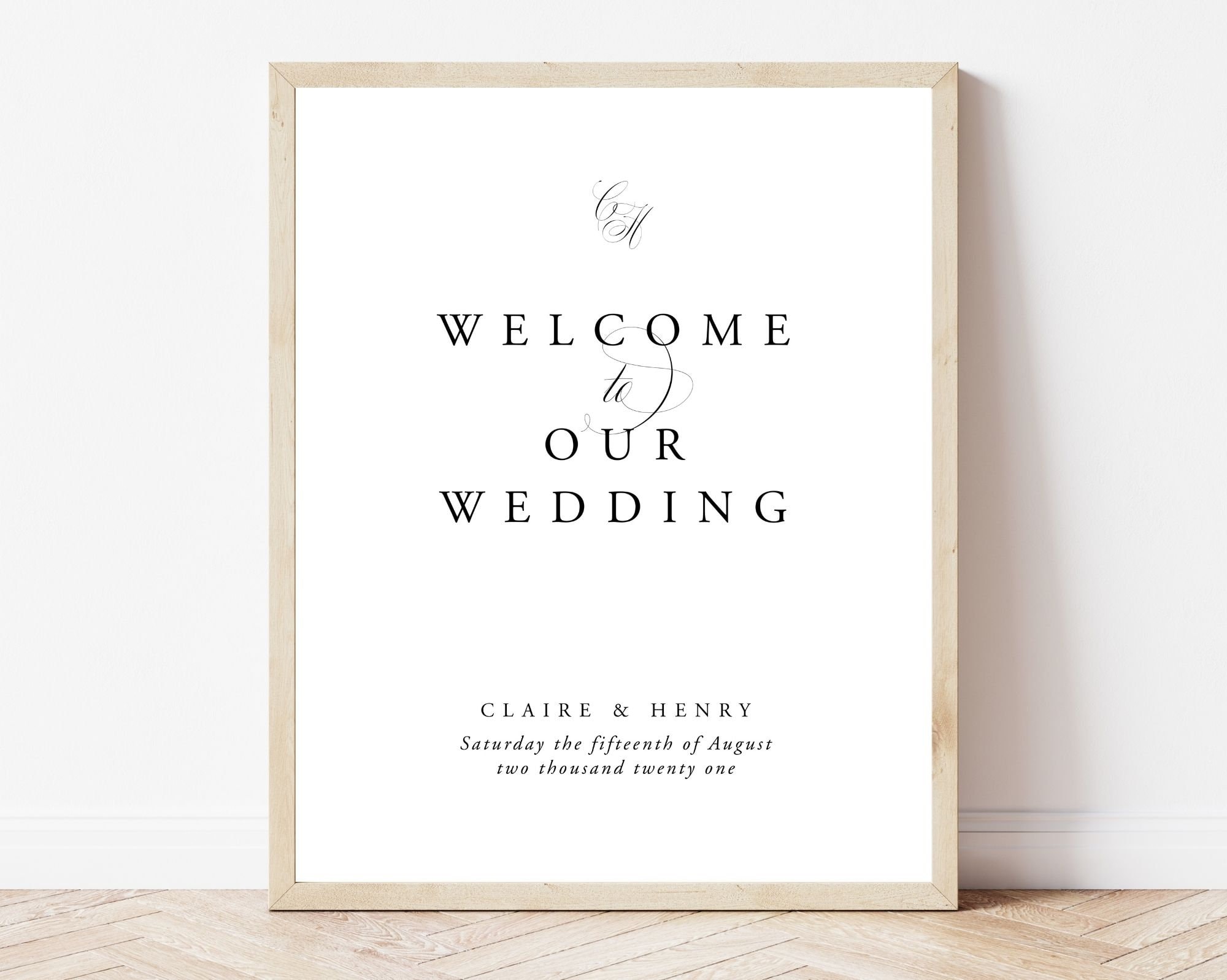 Wedding Welcome Sign | Print Your Own Wedding Signs With This 100% ...