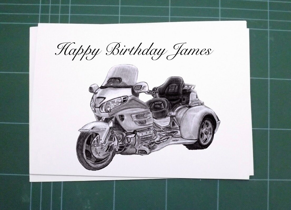 Goldwing Trike Birthday Card - Etsy