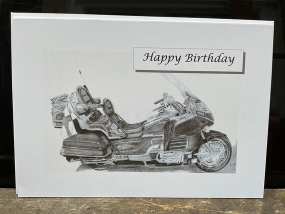 Goldwing Birthday Card - Etsy