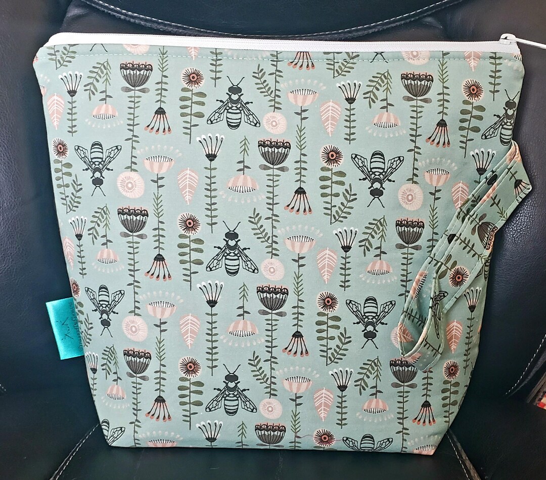 Ready to Ship, Bee Garden, Wedge(knitting/crochet), Zippered Wide Mouth ...
