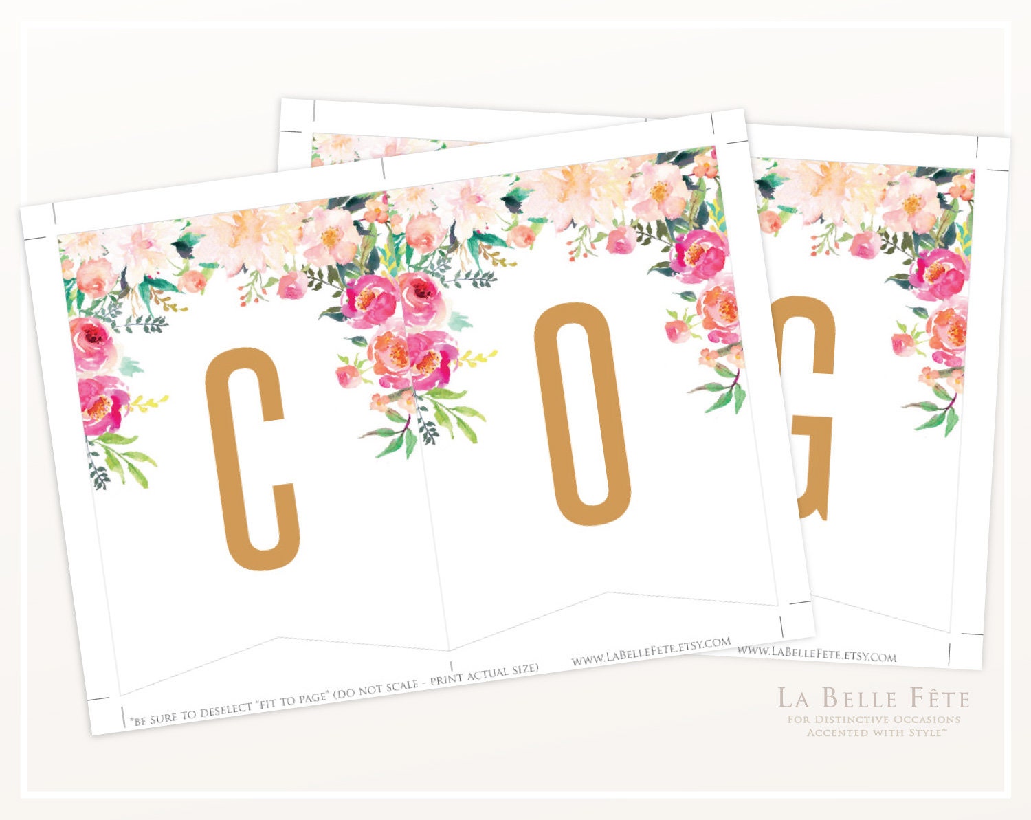 CONGRATULATIONS Bunting PRINTABLE FILES both Pink and Gold | Etsy